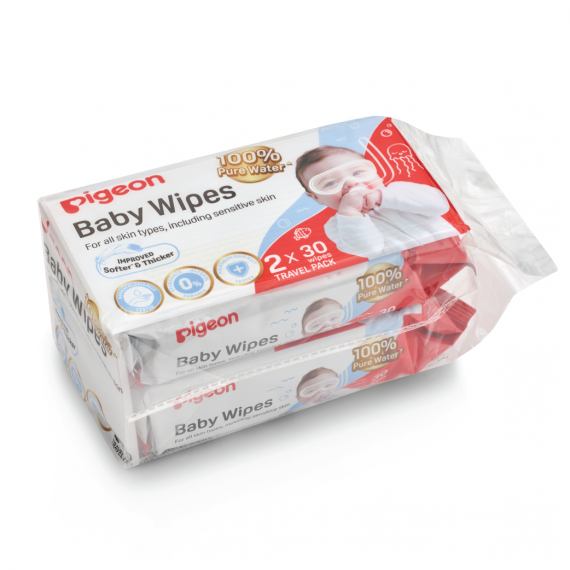 S & P Africa | PIGEON BABY WIPES 100% PURE WATER 30S