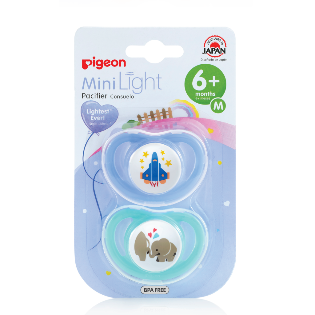 S & P Africa | PIGEON MINILIGHT PACIFIER – 2PC BOY 6+ MONTHS